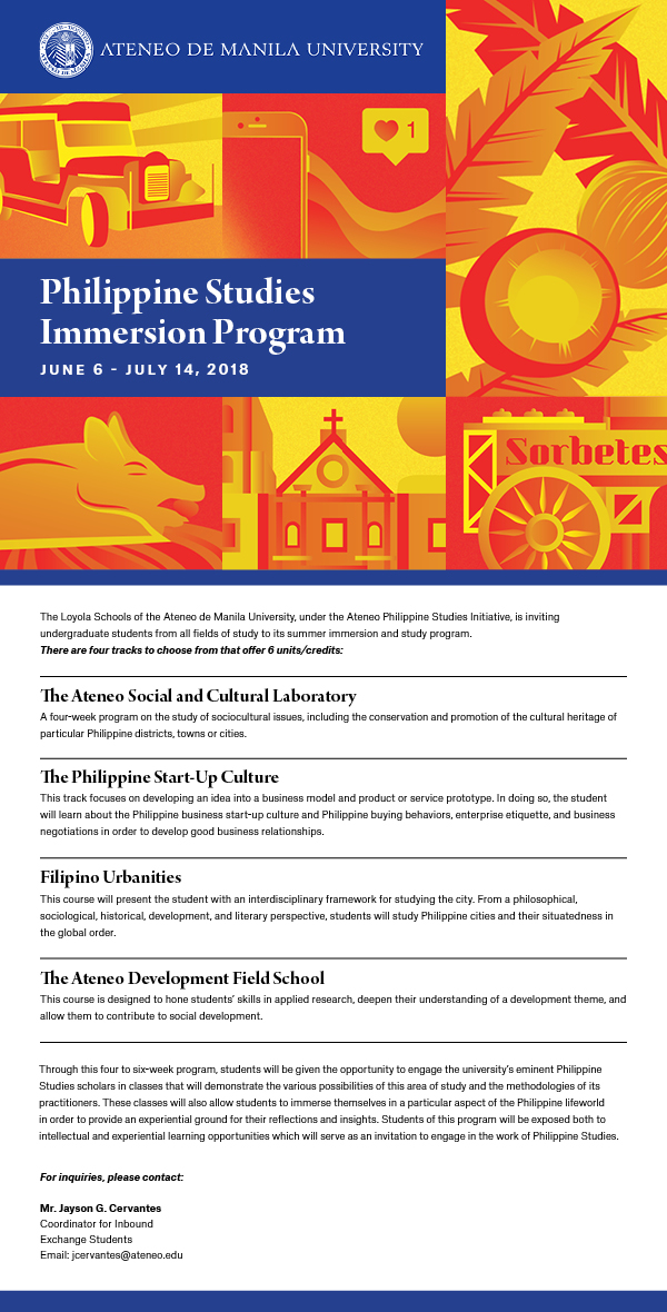 Philippine Studies Immersion Program | Ateneo Global